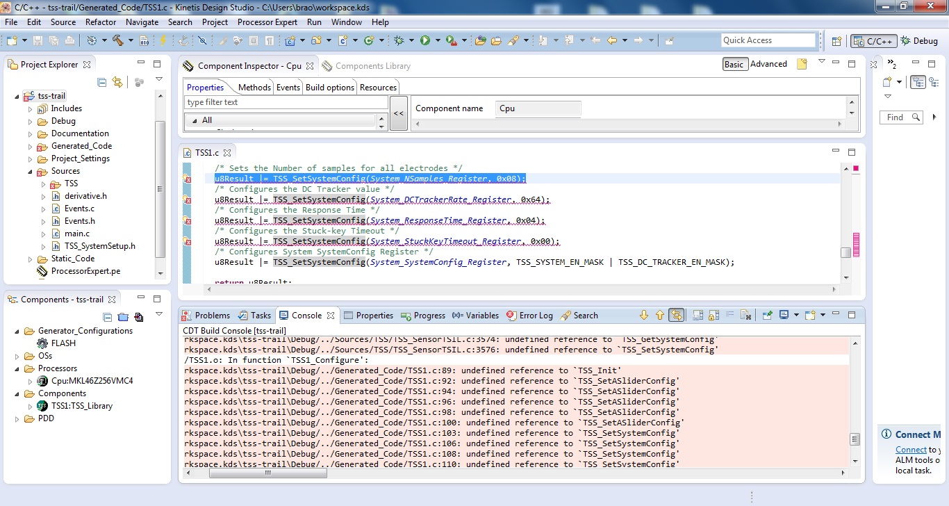 Solved: TSS library for KL46 board using new KDS+PE tool - NXP Community