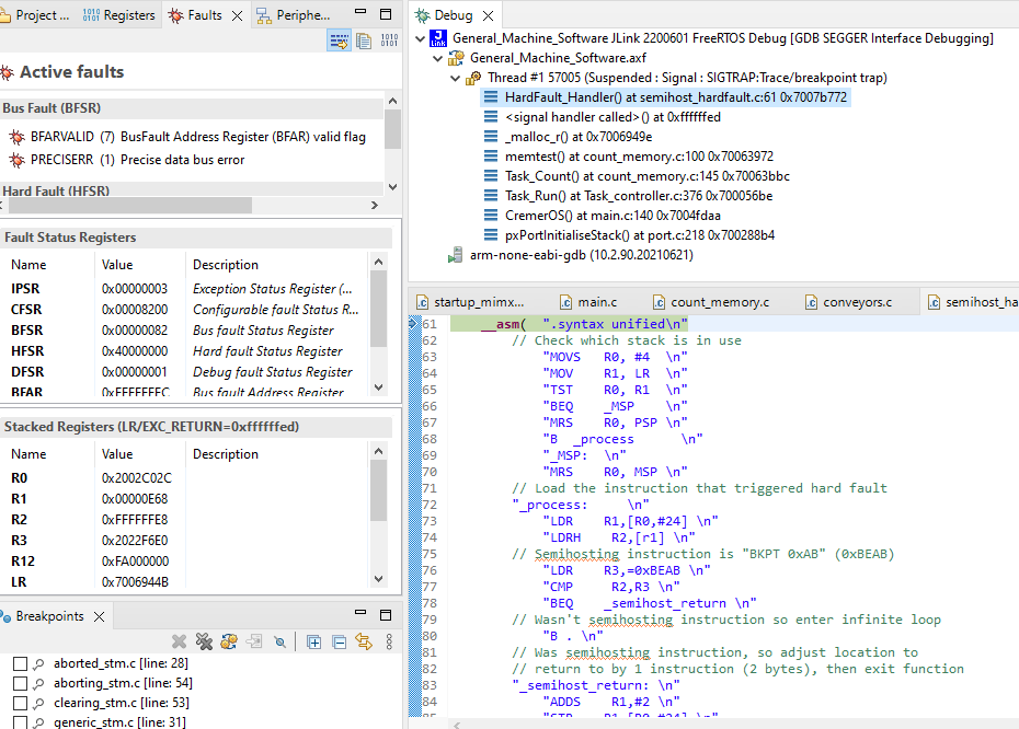 malloc causes hardfault on RT1064 - NXP Community