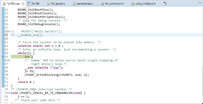MKE16Z, UART, interrupt. - NXP Community