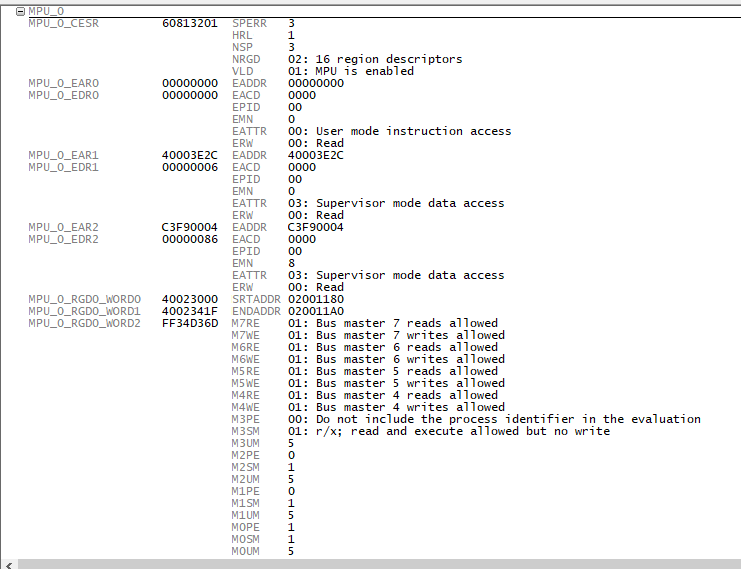 MPU configuration error on MPC5777C - NXP Community
