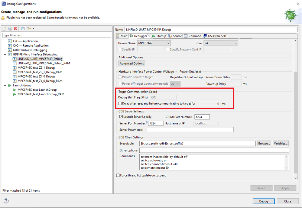 mpc5744p download program happen error :Error in ONCE status register ...