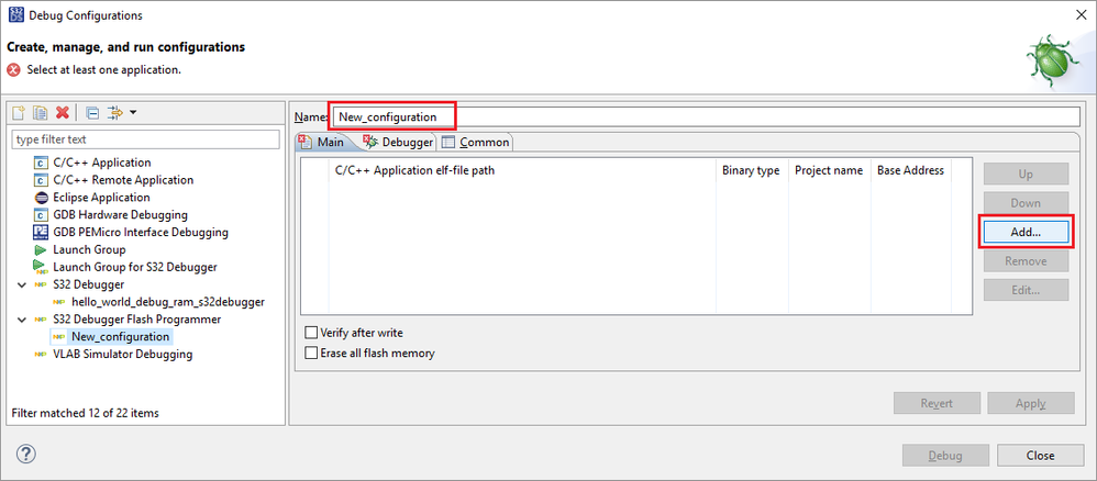 HOWTO: JTAG Flash Programming with S32 Debugger an... - NXP Community