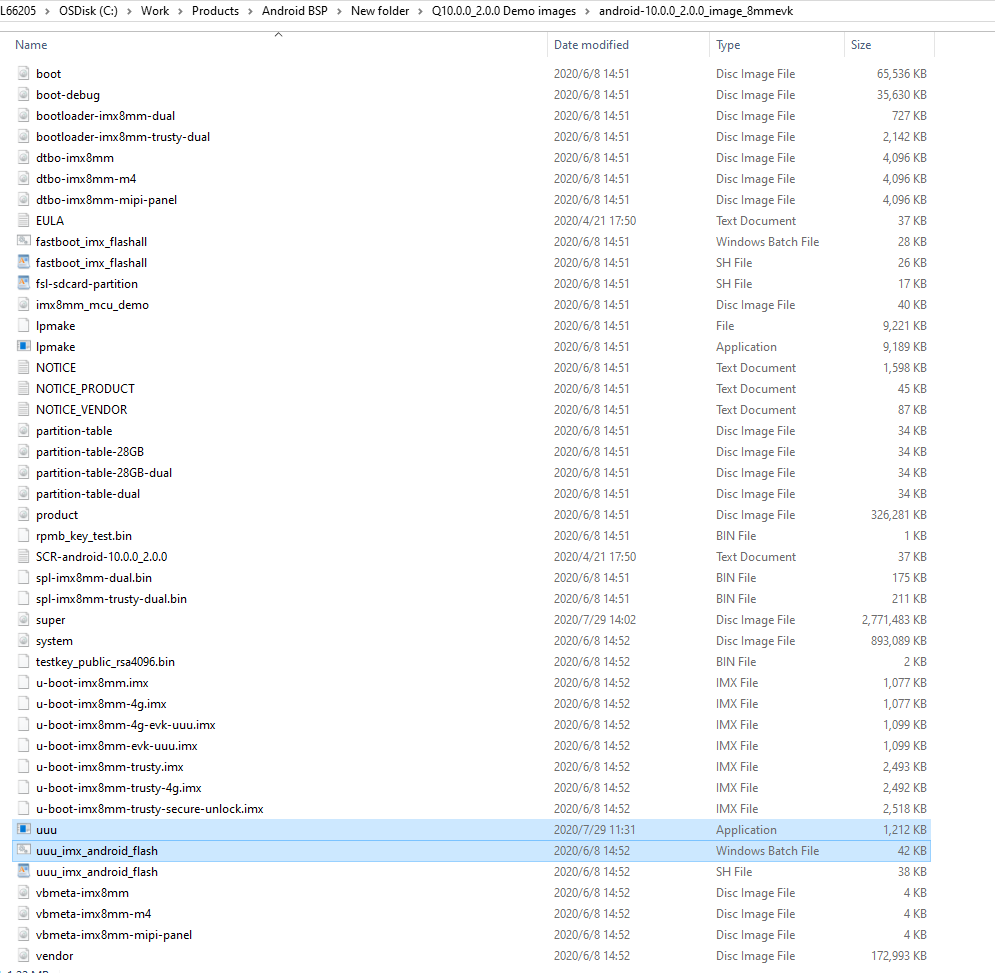Using UUU to download the Android images to i.MX 8... - NXP Community