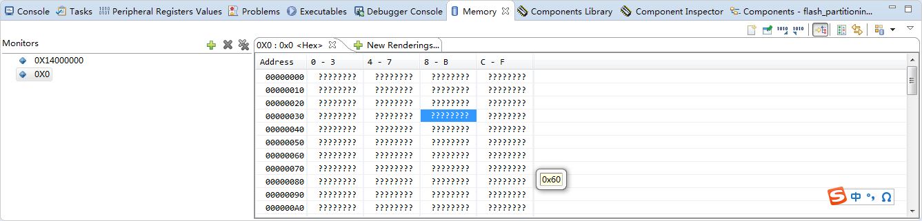 S32DS memory view windows display question marks - NXP Community
