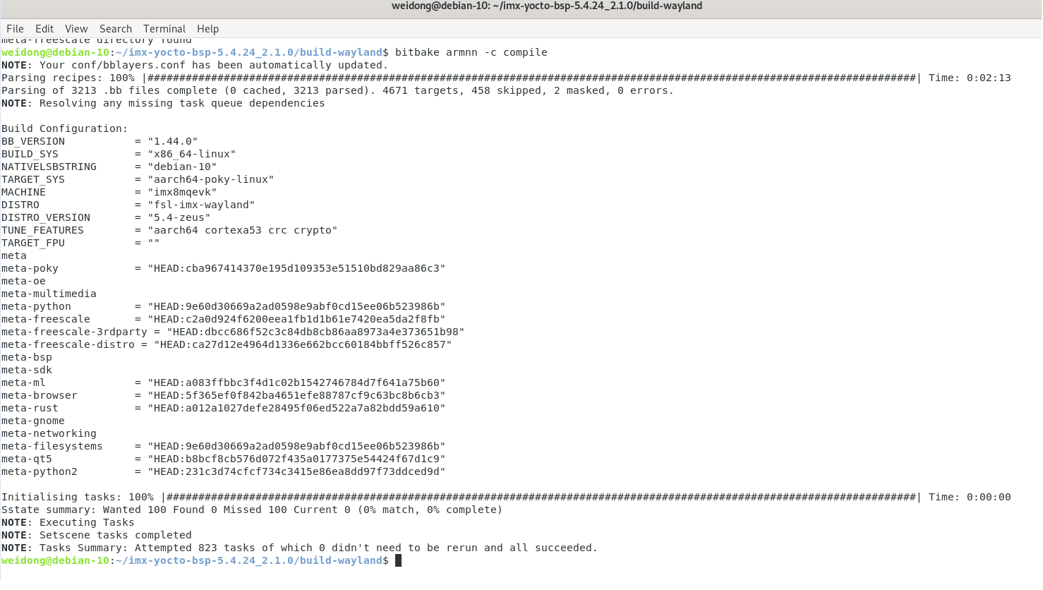 meta-ml meta-sdk for custom build on imx8mqevk - NXP Community