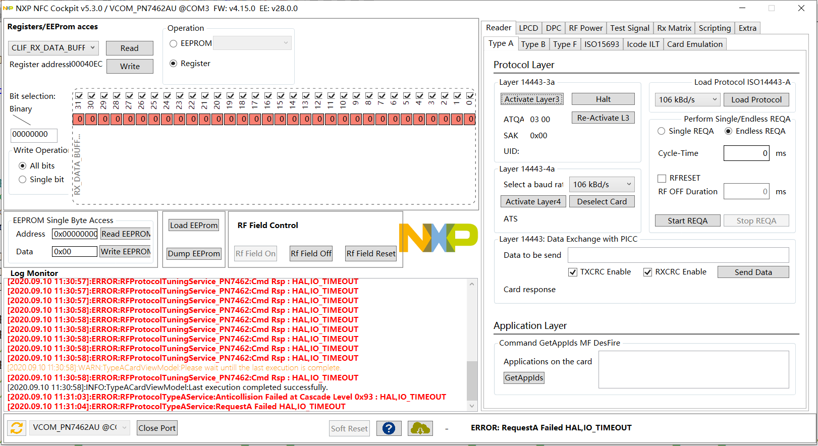 PN7462 nfc cockpit调试 - NXP Community