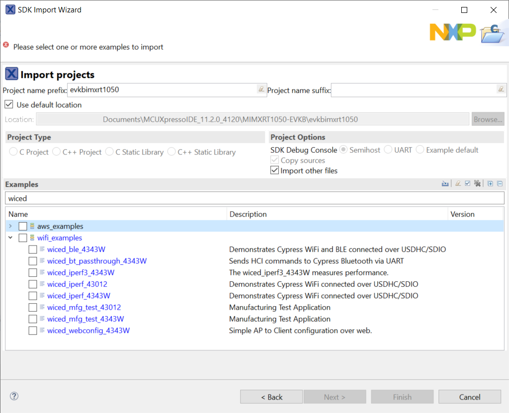 WICED SDK Porting to MCUXpresso IDE - NXP Community