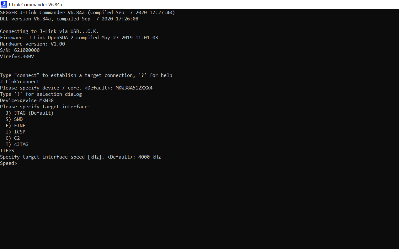 Solved: 0 available SWD Devices detected. - NXP Community