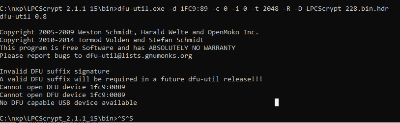 DFU mode without using boot pins and reset - NXP Community