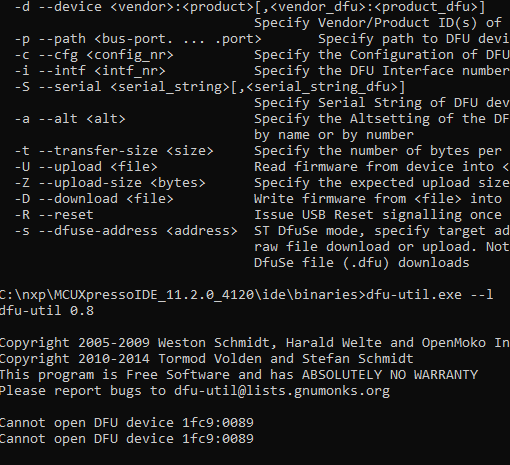 DFU mode without using boot pins and reset - NXP Community