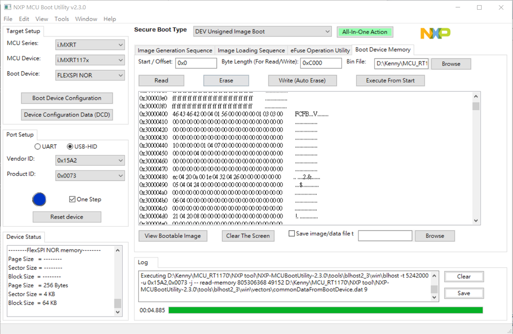 Solved: Re: Contents in the QSPI NOR FLASH changed after Reset device in Boot Utility v2.3 - NXP ...