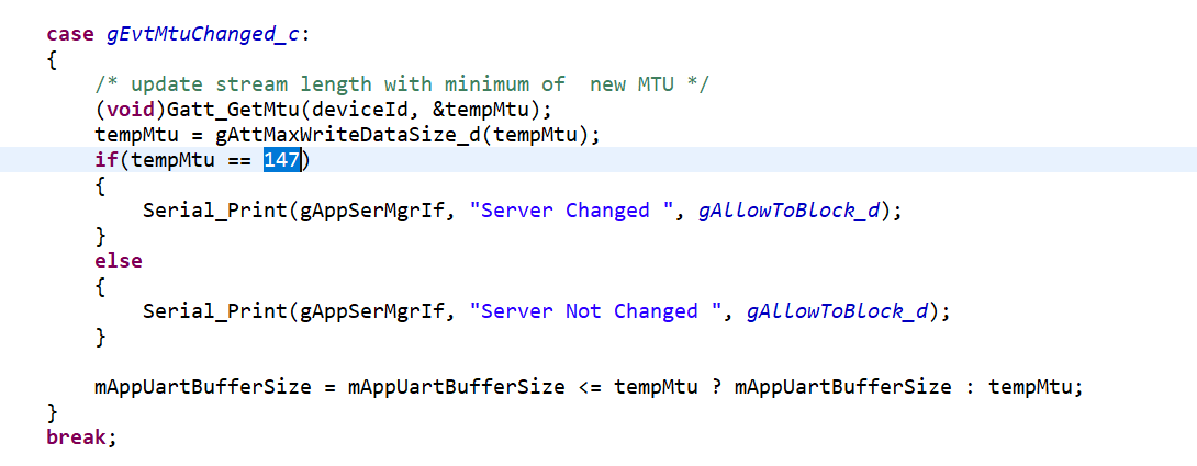 Solved: USB-KW41Z - MTU Exchange - Changing gAttMaxMtu_c has no effect ...