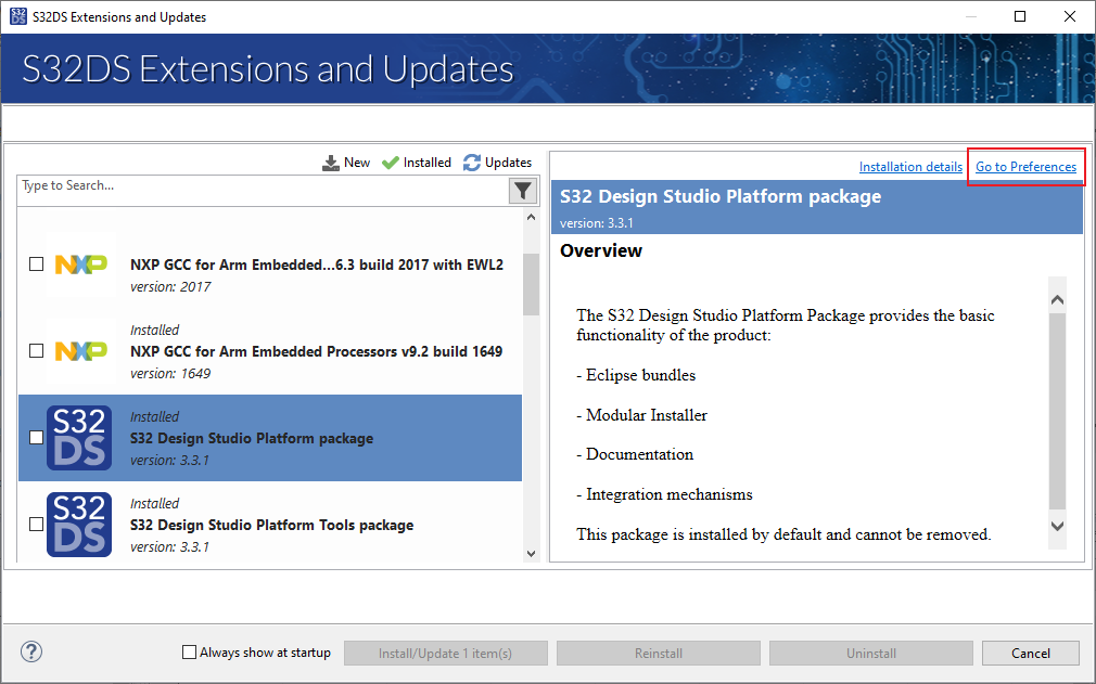 S32 Design Studio 3.3 - Vision Extension Package for S32V234 1.2.0 ...