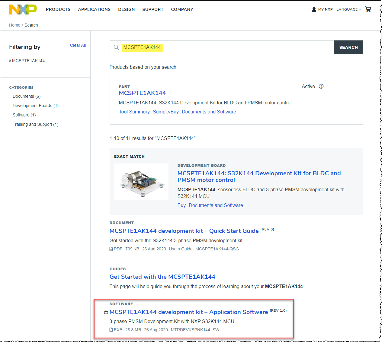 MCSPTE1AK144 Dev Kit - App SW - NXP Community