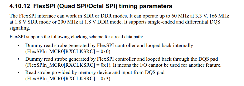 Observing half clock when accessing Quad SPI and Octal SPI memories in ...