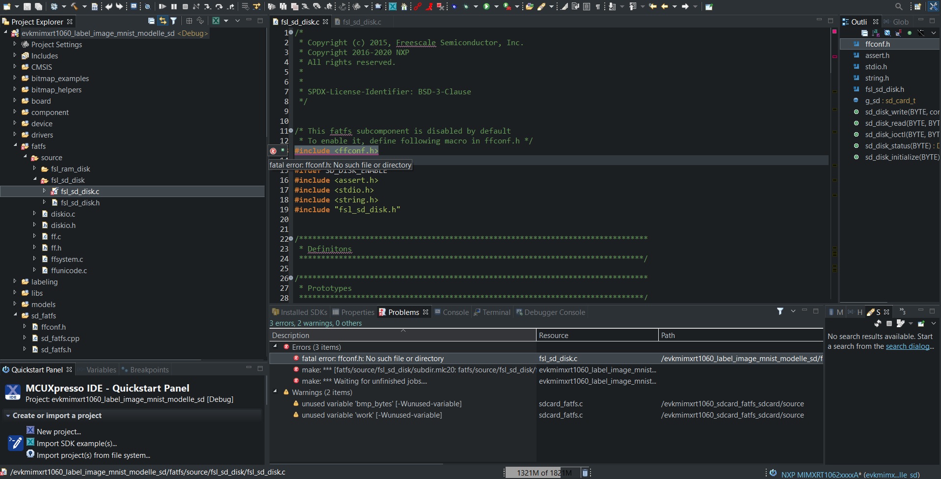 Solved: fatal error: no such file or directory. (Include P... - NXP ...
