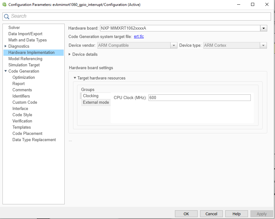 Solved: Cannot run i.MXRT1060 examples from the NXP MBDToolbox ...