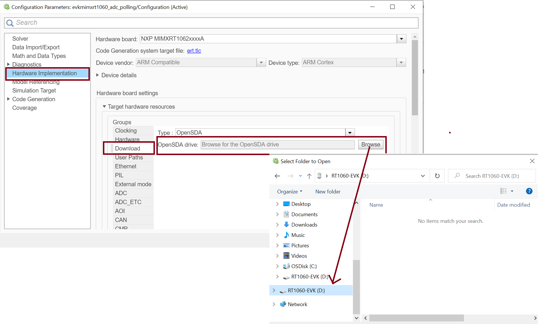 Solved: Cannot run i.MXRT1060 examples from the NXP MBDToolbox ...