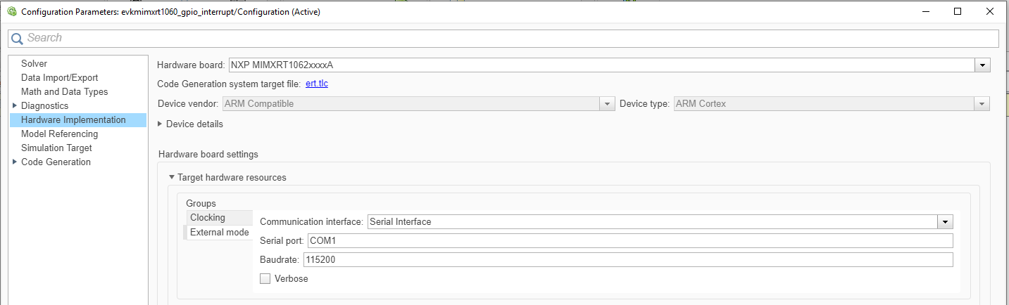 Solved: Cannot run i.MXRT1060 examples from the NXP MBDToolbox ...