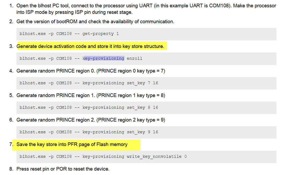 Solved: LPC55S69 PUF Start: activation code / aperture - NXP Community