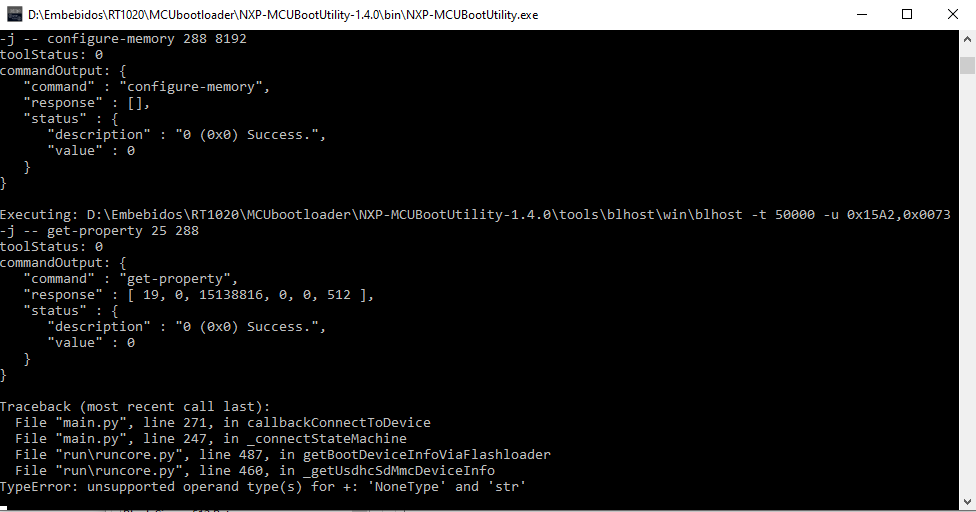 Solved: MCUBootUtility python error? - NXP Community