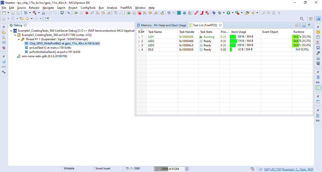 Solved: FreeRTOS stack backtrace is disabled - NXP Community