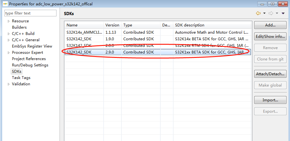 Solved: kinetis SDK_S32K1xx_13 is not installed - NXP Community