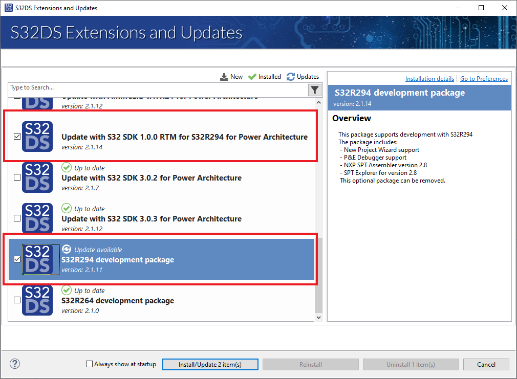 S32 Design Studio for Power Architecture v2.1 Update 14 available ...