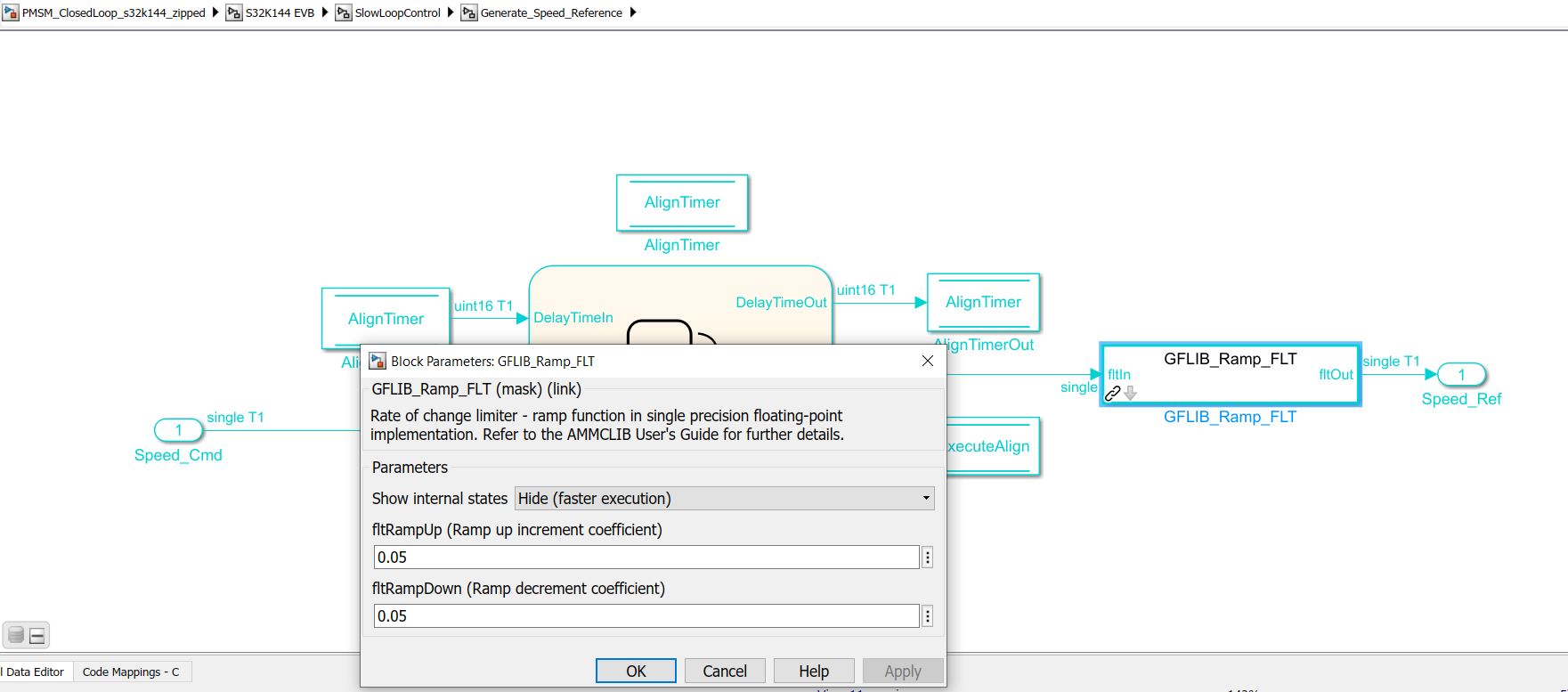 Re: PMSM Motor Control using MBDT - MCSPTE1AK144 - NXP Community
