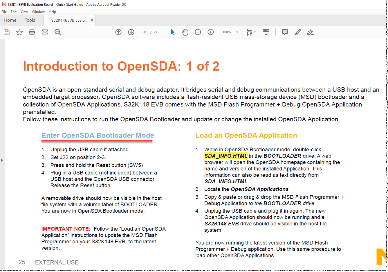 Solved: S32K148EVB Dead after OpenSDA Update. Need help to recover ...