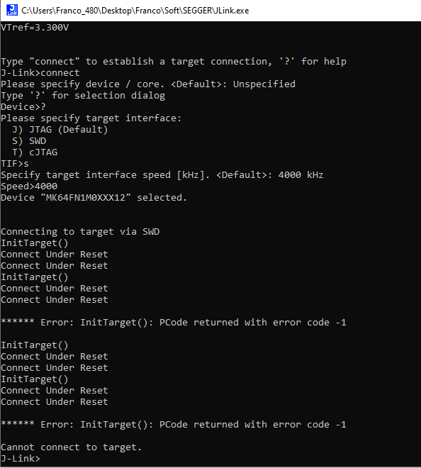 Solved: FRDMk64: 0 available SWD Devices detected - NXP Community