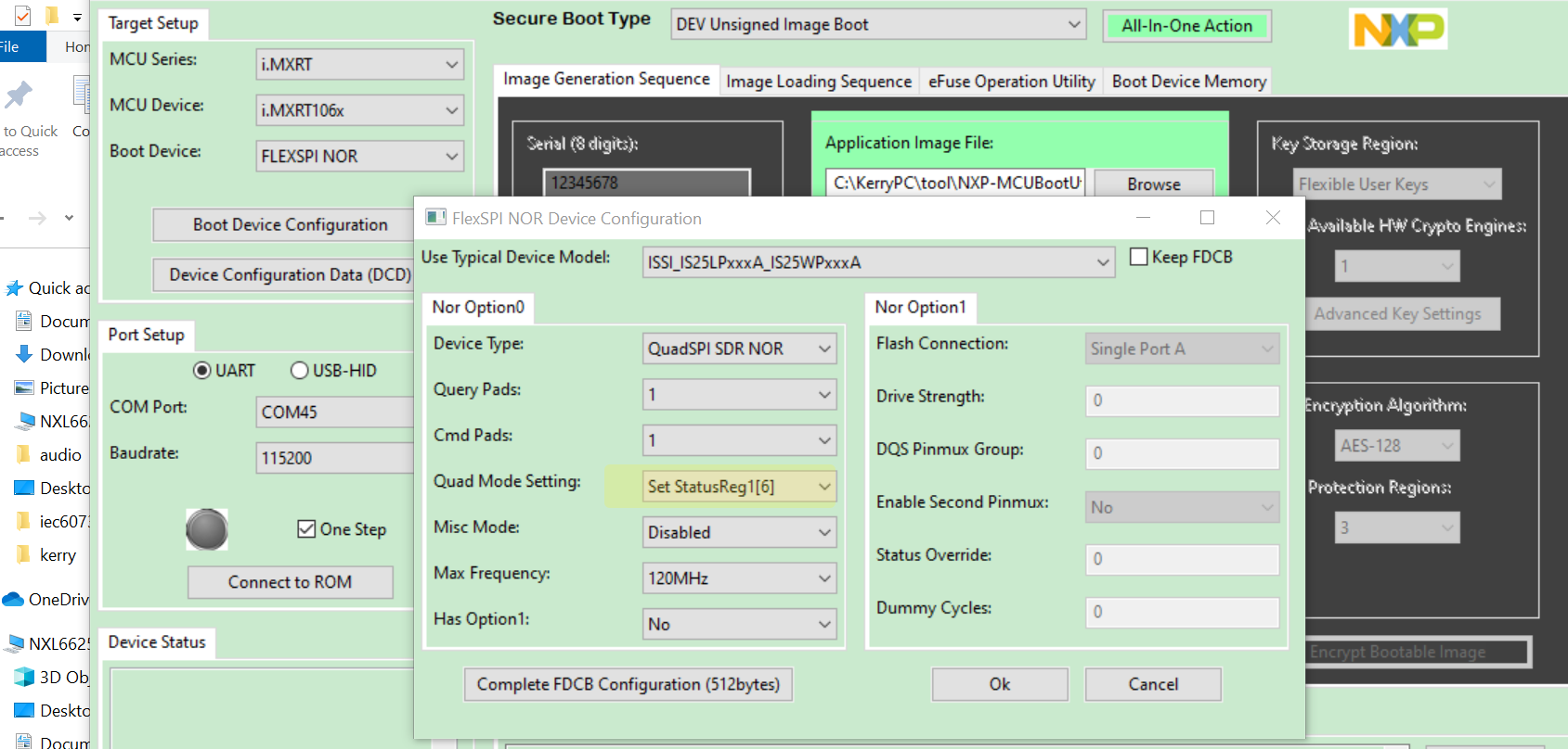 FlexSPI boot from serial flash - NXP Community