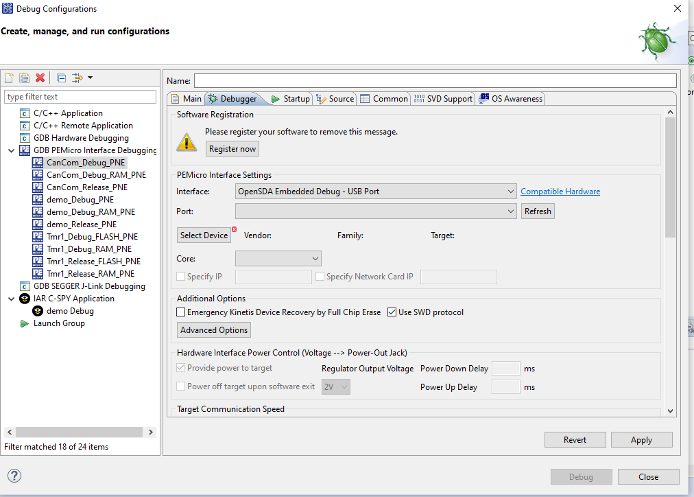 debugging session not starting for s32 design studio - NXP Community
