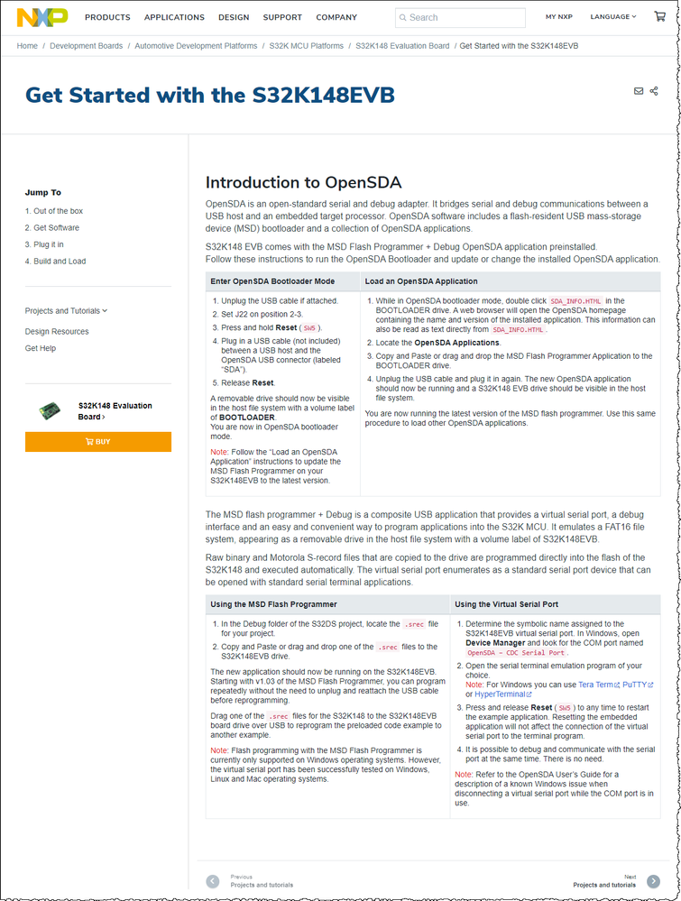 How to flash usb driver via open SDA in FS32K148 - NXP Community