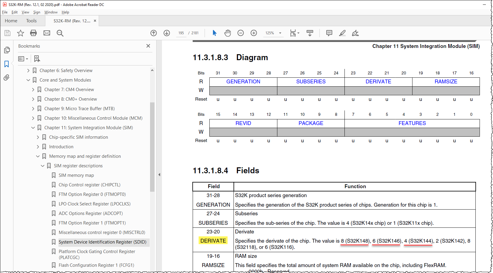 Solved: detect which s32k microcontroller variant ( 144 or 146 or 148 ...