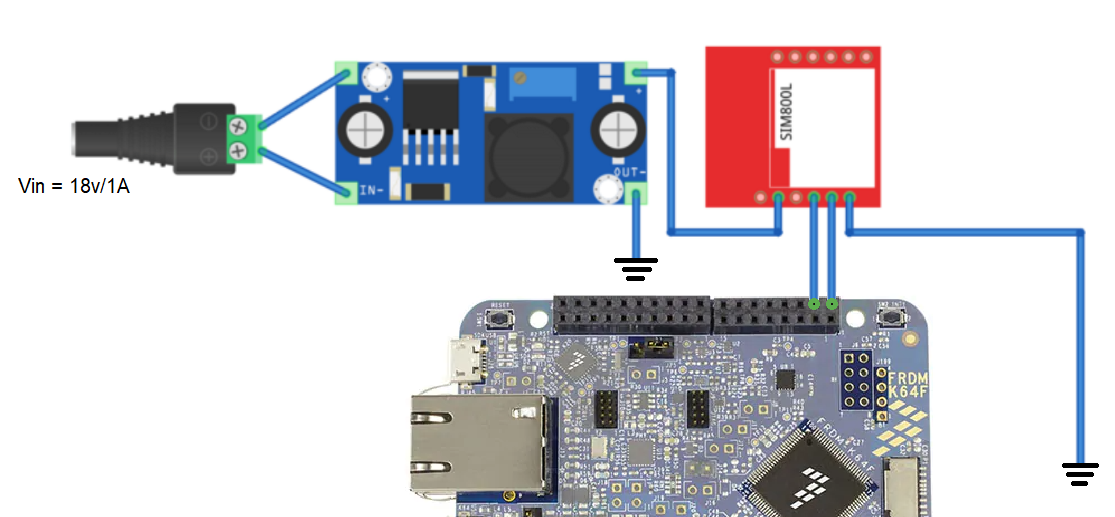 Create a TCP application using the SIM800 module and a FRDM Kinetis® K64 MCU board based on ...