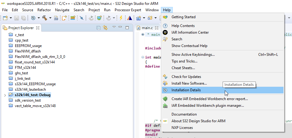 Solved: S32K146 P&E debugger support in the S32DS for ARM 2018.R1 - NXP Community