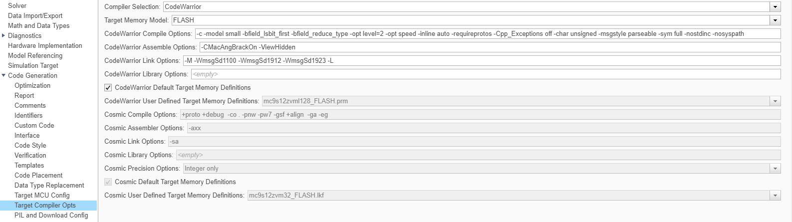 S12Z- CodeWarrior: How to create a mixed listing of C code and assembly ...