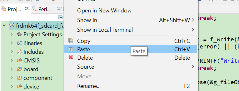 Solved: Unable to build project with FreeRTOS, FatFS and sdmmc_host support for FRDM-K64F - NXP ...