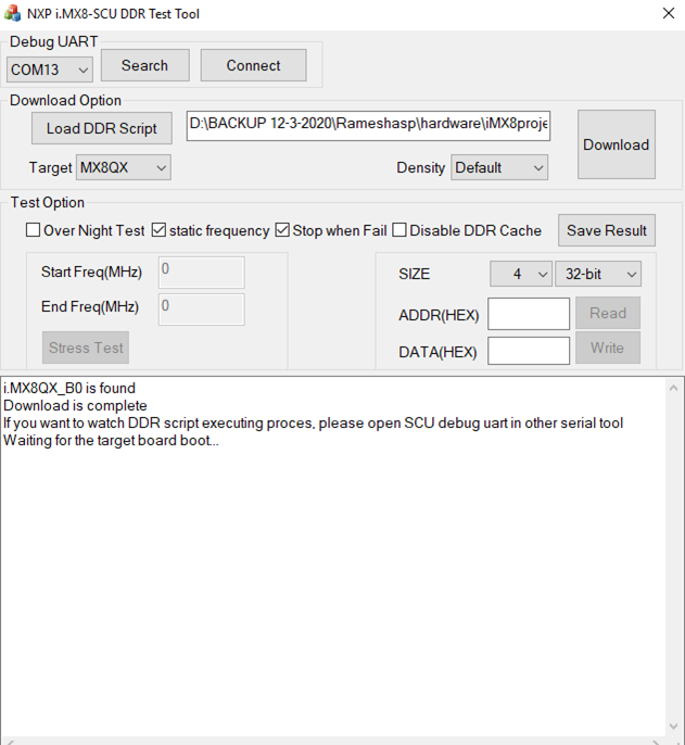 LPDDR4 issue in i.MX8QXP custom SOM board and required RPA file - NXP Community