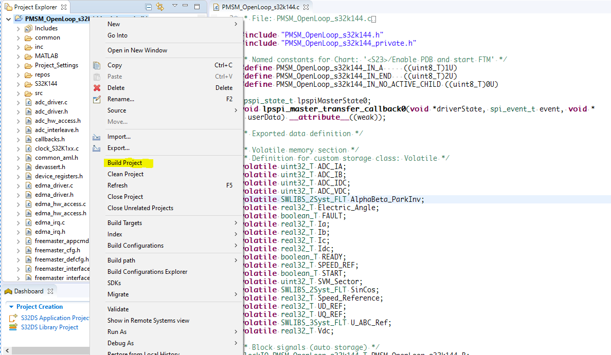 Re: How to export S32K144 MBDT Generated Code to S32 Design Studio ...