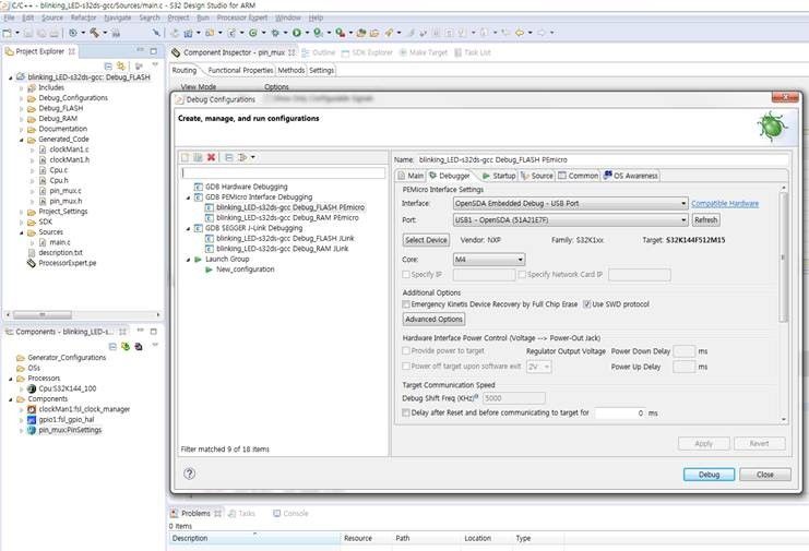 S32DS Debug Error: "Error in services launch sequence. Failed to launch GDB server." - NXP Community