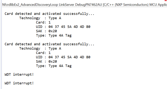 Re: PN7462 watchdog timer - NXP Community