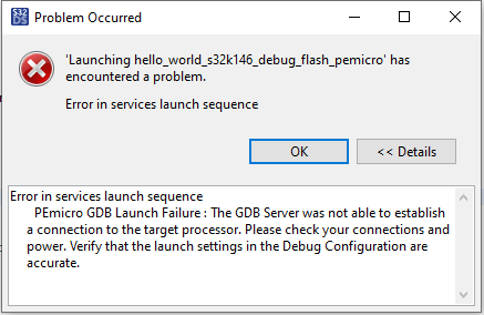 S32K146EVB-Q144 Debug error - NXP Community