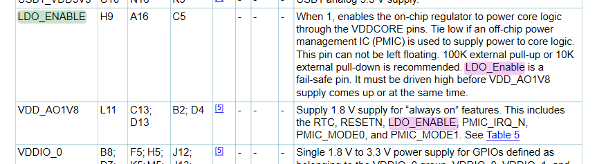 Solved: LDO_ENABLE to omit VDDCORE supply? - NXP Community