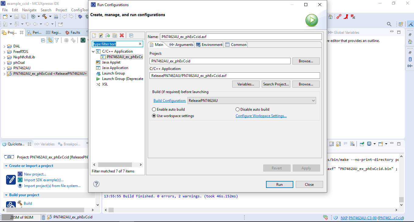 PN7462 Release mode configurations - NXP Community