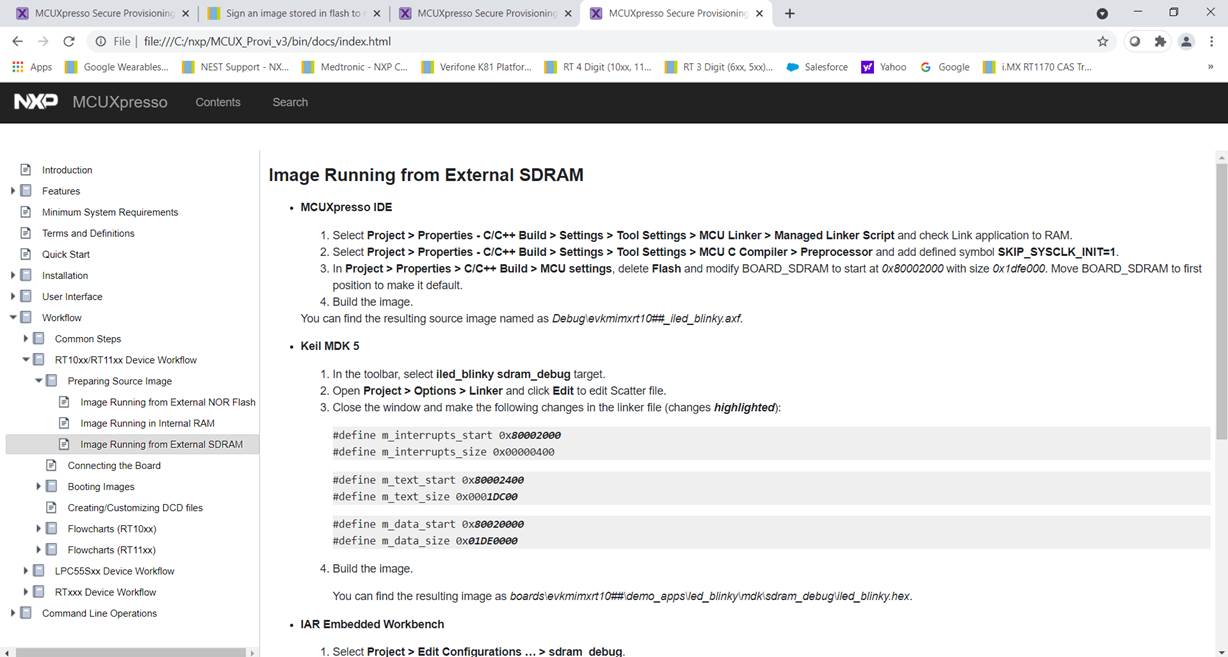 Solved: Sign an image stored in flash to run in SDRAM - NXP Community