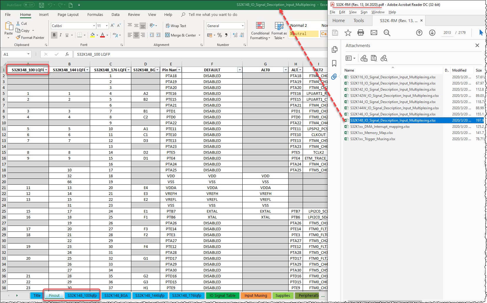 S32K148 LQFP Pinout - NXP Community