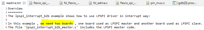 facing problem while executing the "flexio_spi_master_edma_lpspi_slave" examp - NXP Community
