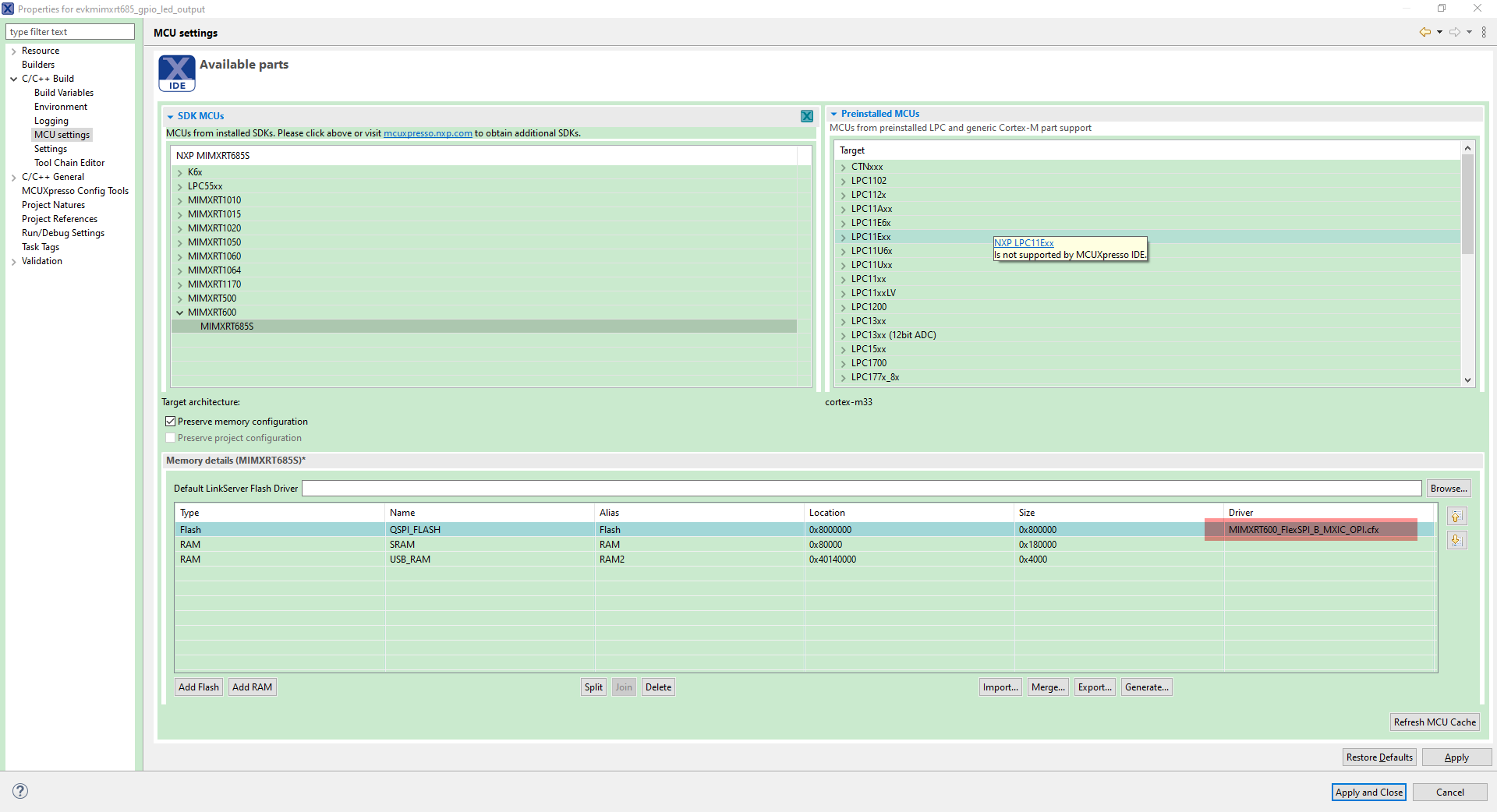 Programming And Debugging External Flashes Nxp Community 3025